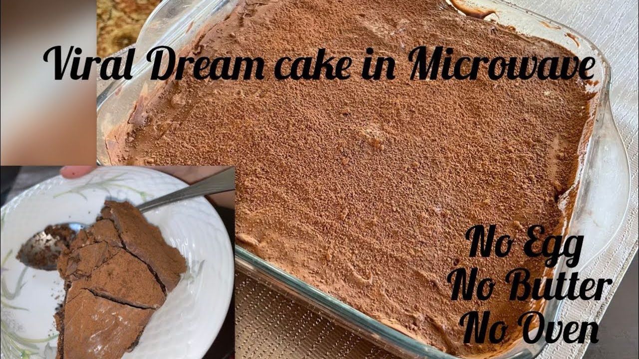 Viral Dream Cake in Microwave | No Egg No butter No Oven | - YouTube