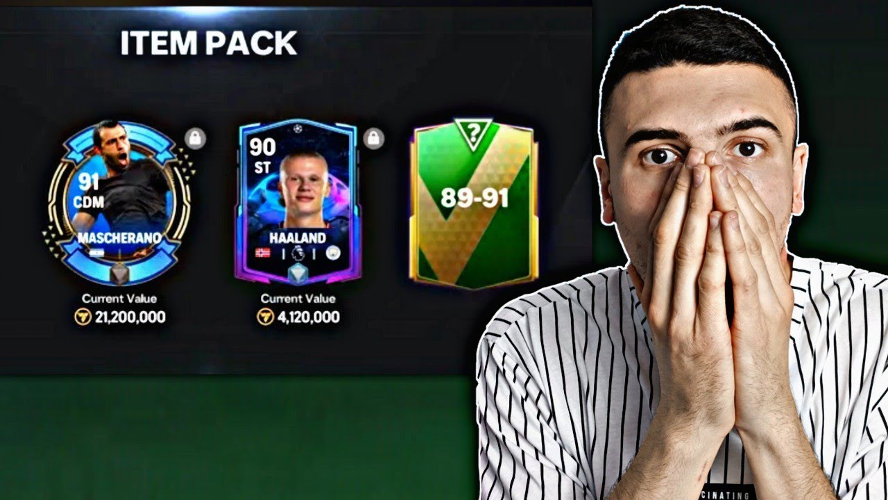 EA FC MOBILE FREE PLAYERS HAALAND 91 UNIVERSAL RANK PLAYER MASCHERANO ...