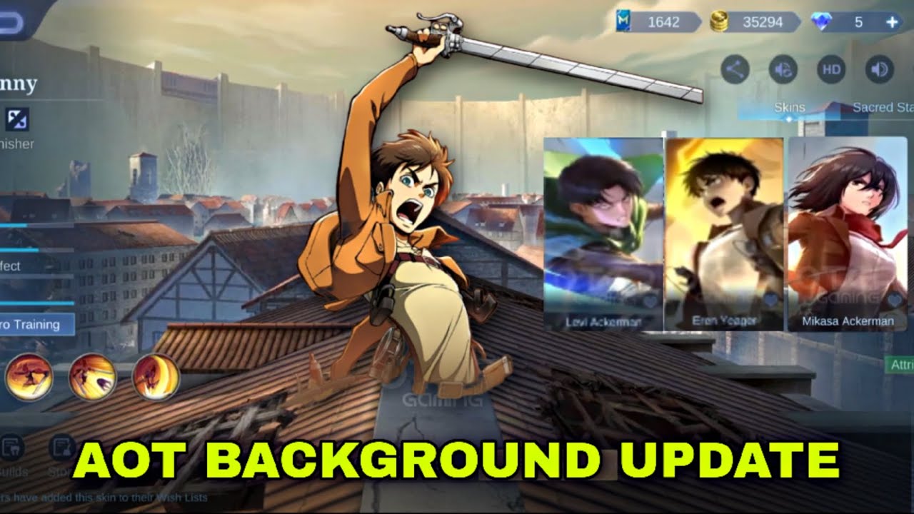 AOT NEW UPDATES & BACKGROUND UPDATES | MLBB x AOT COLLAB EVENT - YouTube