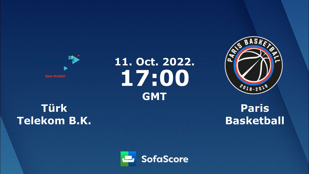 TURK TELEKOM VS PARIS LIVE STREAM LIVE SCORE EURO CUP BASKETBALL - YouTube