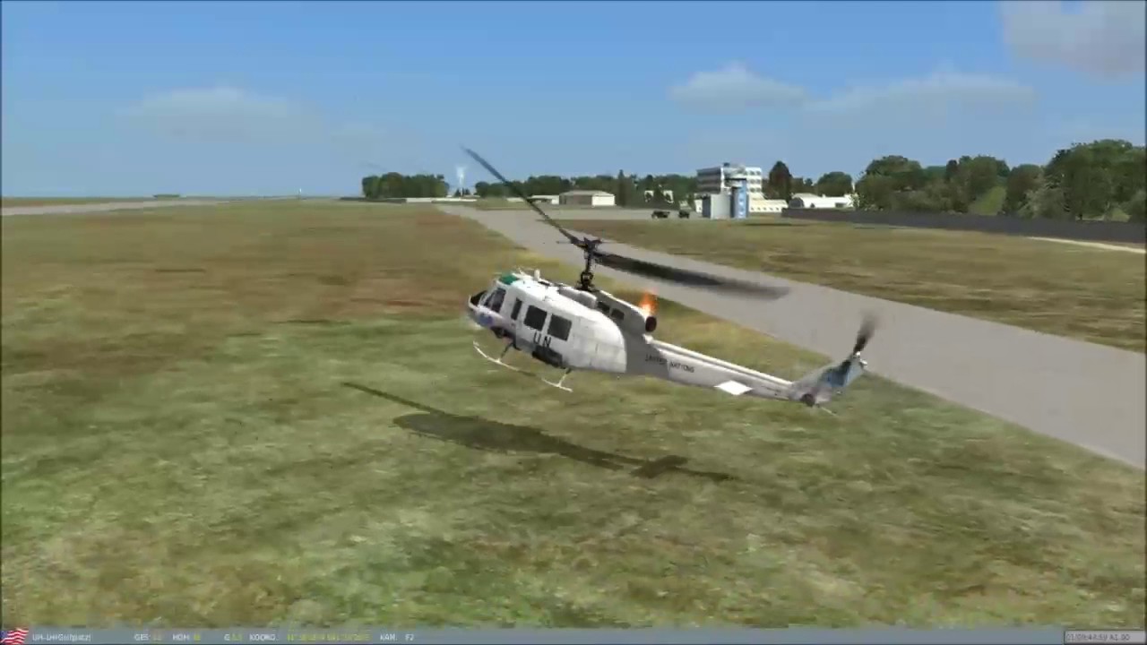 DCS Huey Autorotation 1 - YouTube