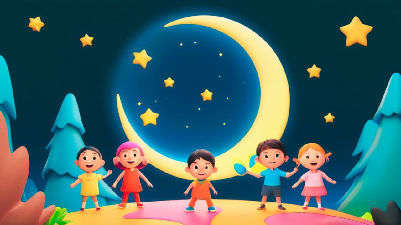 Moonlight Wonders: A Magical Journey with Cartoon Kids | The Moon Song ...