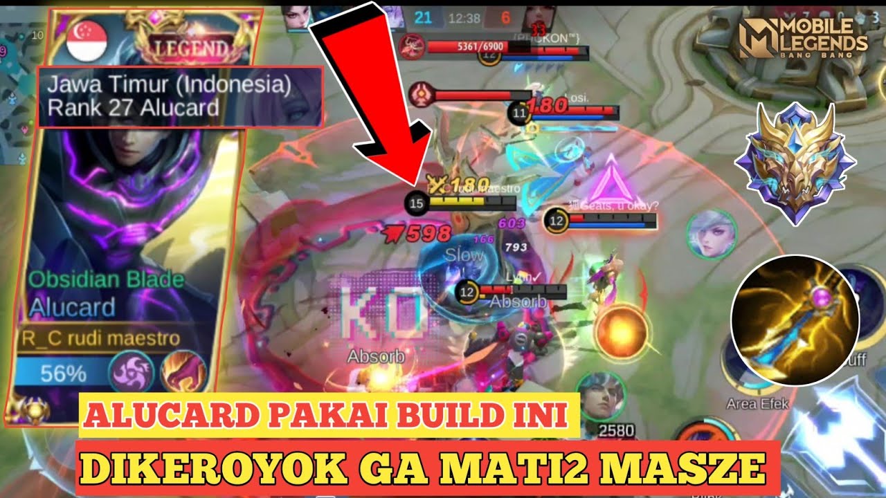 RAHASIA BUILD ALUCARD TERKUAT 2023‼️DIKEROYOK GA MATI2 MASZE|MOBILE ...
