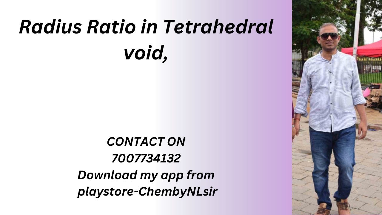 Radius Ratio in Tetrahedral void, - YouTube