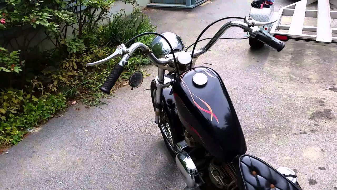 1952 K model chopper for sale, September 2014 - YouTube