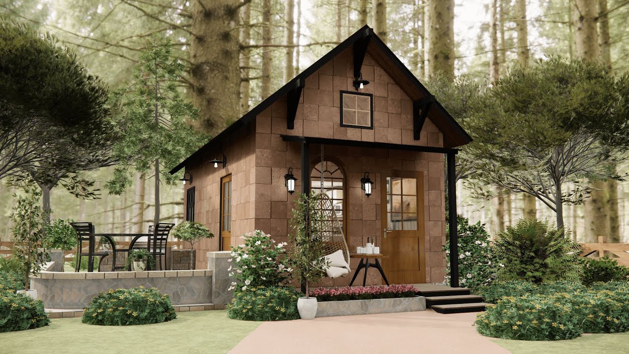Charming and Compact: Rustic Small House for Simple Living - YouTube
