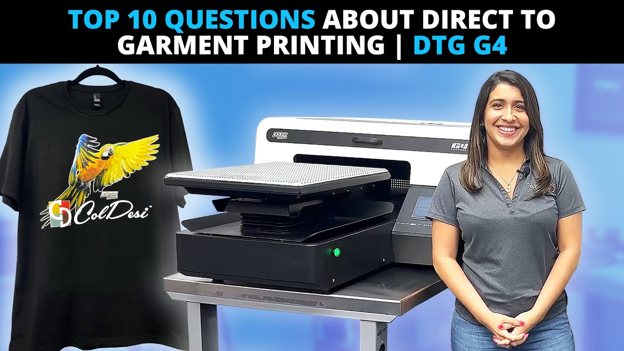 Top 10 Questions about Direct to Garment Printing | DTG G4 - YouTube