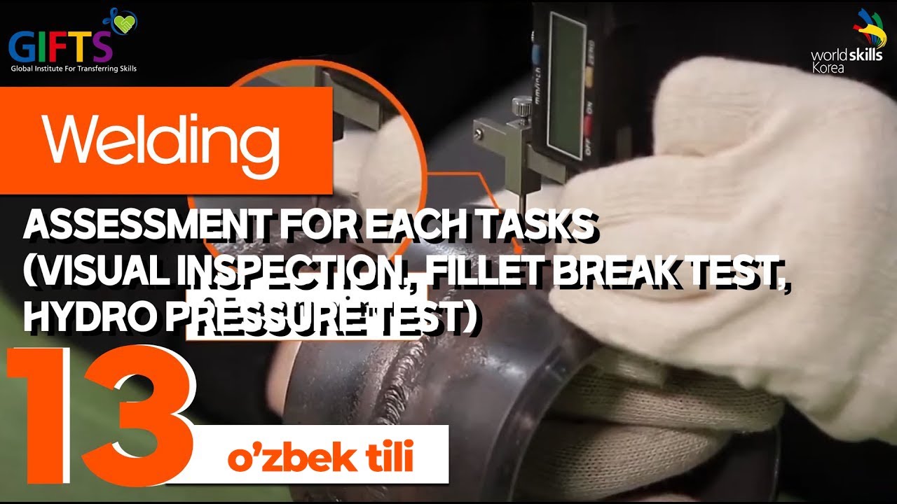 13_Assessment for each tasks(Visual inspection Fillet break test ...
