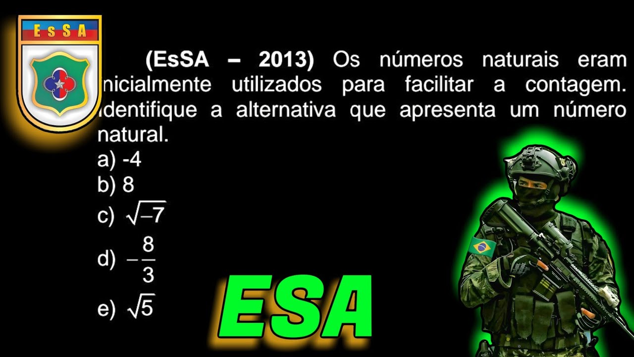Questão de Matemática (Conjuntos - ESA) - YouTube