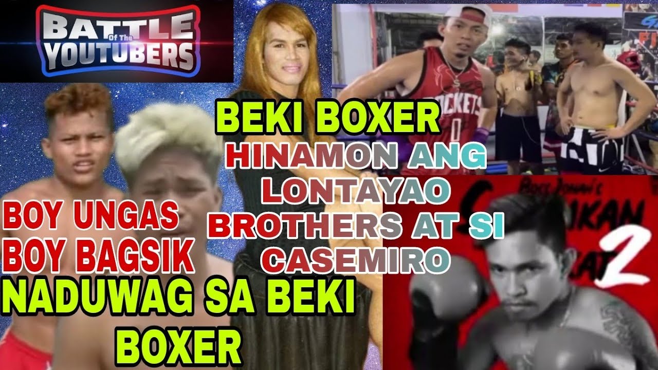 BOY UNGAS/BAGSIK NADUWAG SA BEKI BOXER//LONTAYAO BROTHERS AT JASON ...