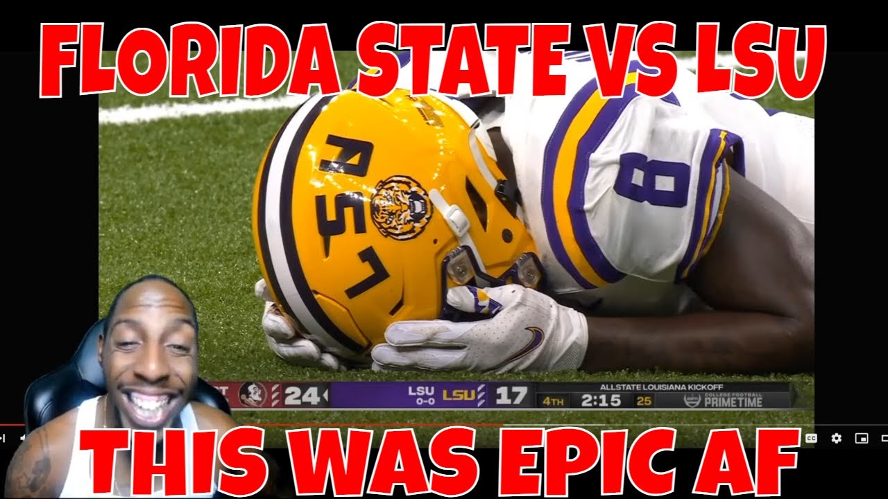FLORIDA STATE VS LSU COLLEGE FOOTBALL HIGHLIGHTS REACTION - YouTube