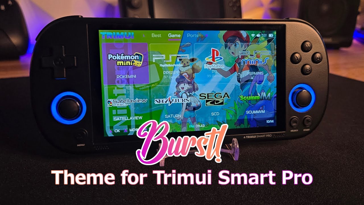 Burst! Trimui Smart Pro Theme Showcase - YouTube