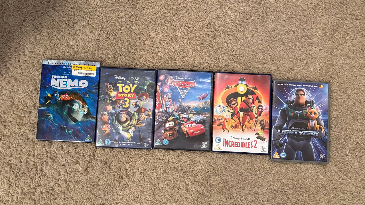 My Pixar UK DVD Collection For April 2025 Edition - YouTube