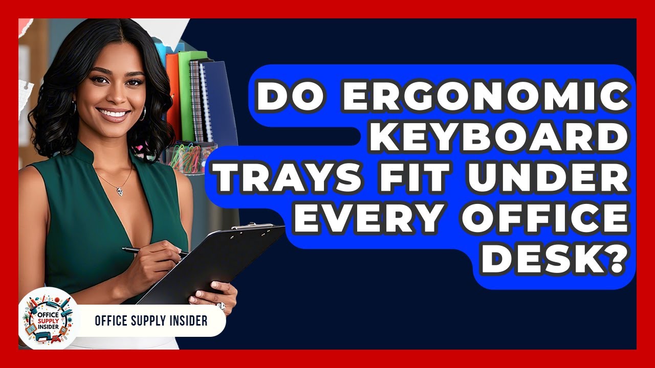 Do Ergonomic Keyboard Trays Fit Under Every Office Desk? - Office Supply Insider - YouTube