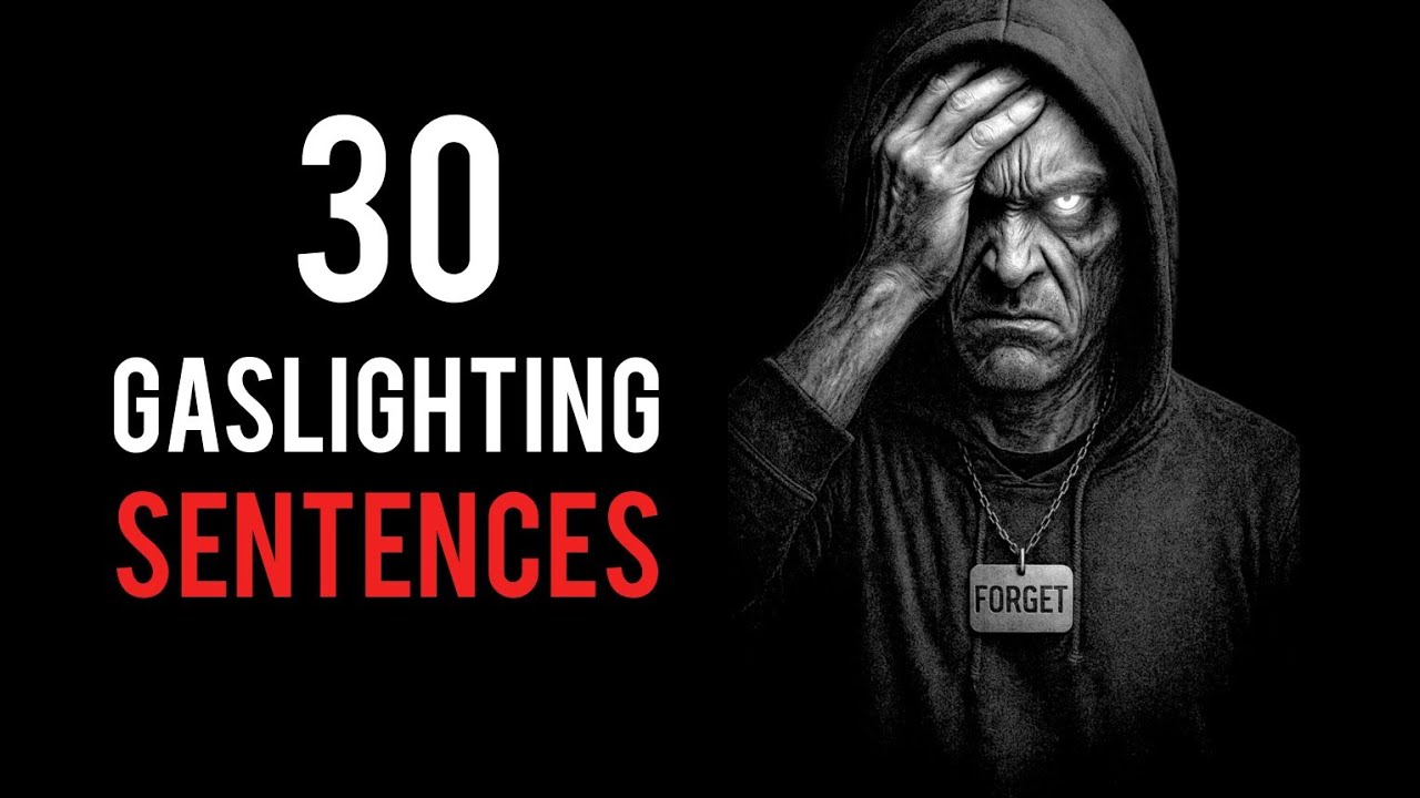 30 GASLIGHTING sentences in Dark psychology - YouTube