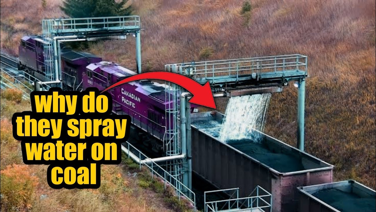 why they spray water on coal || why they do this - YouTube