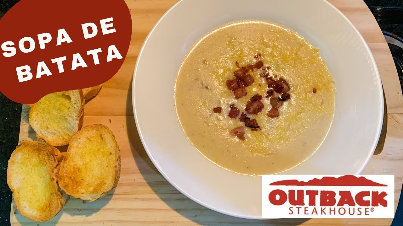COMO FAZER A SOPA DE BATATA DO OUTBACK | CREME DE BATATA - YouTube