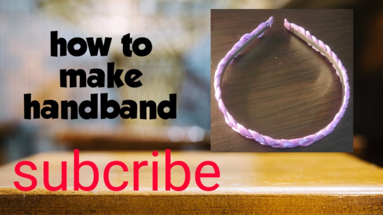 How to make braided headband with elastic /diy project /headband tutorial - YouTube