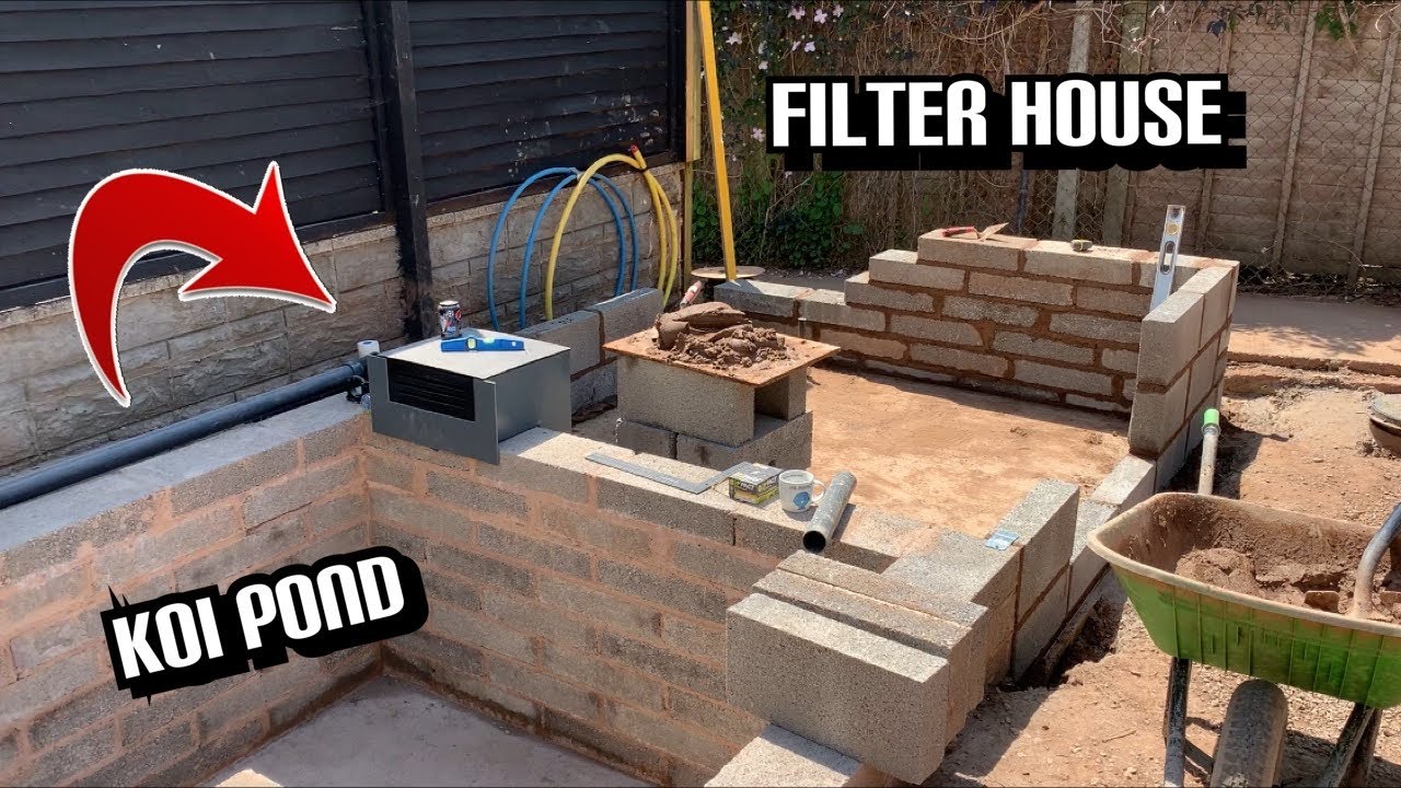 THE FILTER HOUSE IS LOOKING GOOD ***MY DREAM POND KOI POND BUILD***PART ...