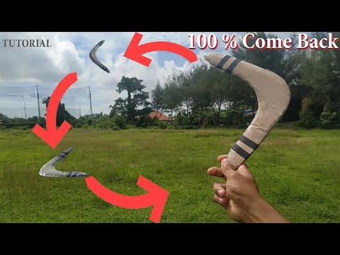 Cómo hacer Boomerang de cartón - 100 % Vuelve