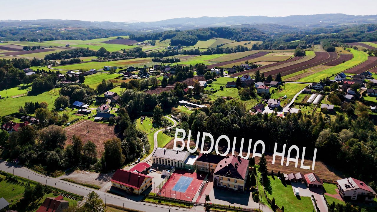 Budowa Hali Sportowej w Łękach Górnych [2025/2026] - YouTube