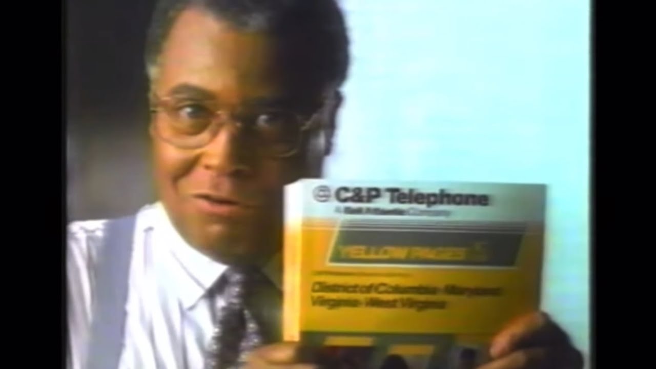 1990 Bell Atlantic C & P Yellow Pages Commercial with James Earl Jones ...