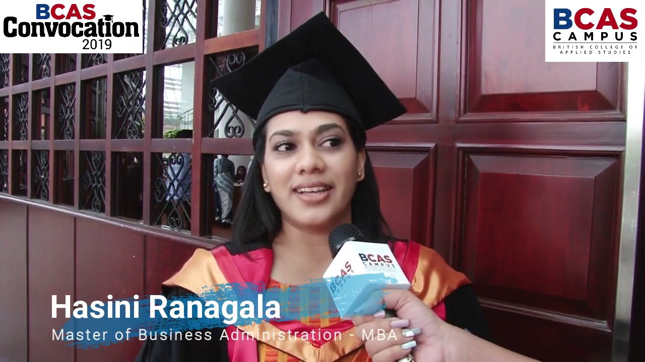 Ms.Hasini Ranagala - Master of Business Administration - YouTube