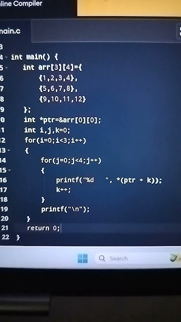 Pointer And 2d Arrays In C Coding Coder Cprogramming Programming 👩‍💻👍 Youtube