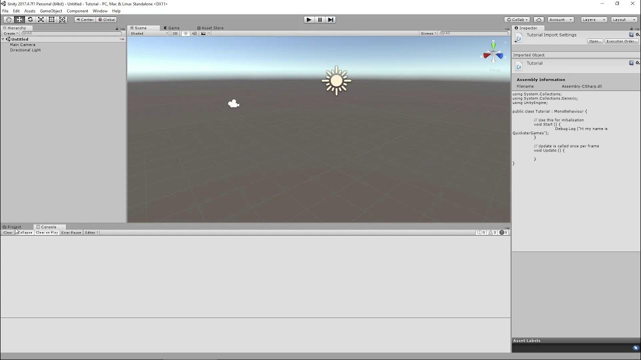Learn C# For Unity! | Void Start and Void Update! (PART 1) - YouTube