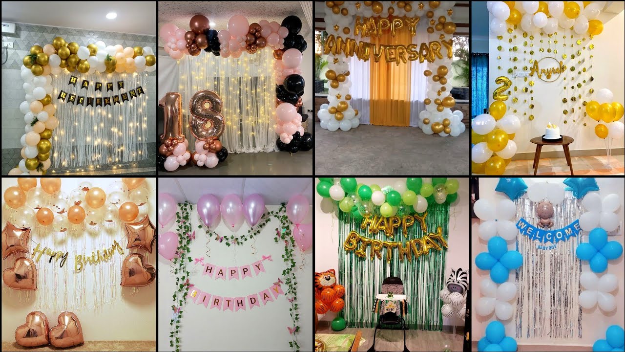 Beautiful and Simple Birthday Decoration Ideas/Birthday Decoration at ...