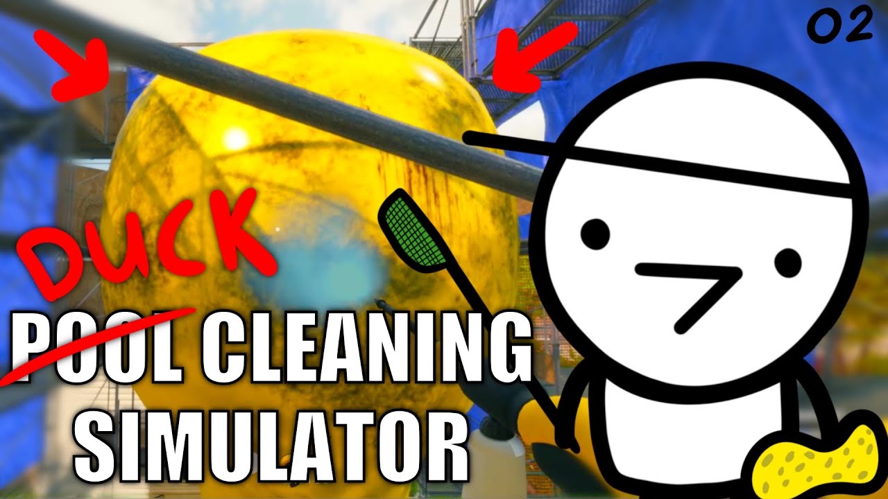 WORLDS BIGGEST RUBBER DUCK?! (Pool Cleaning Simulator) - YouTube