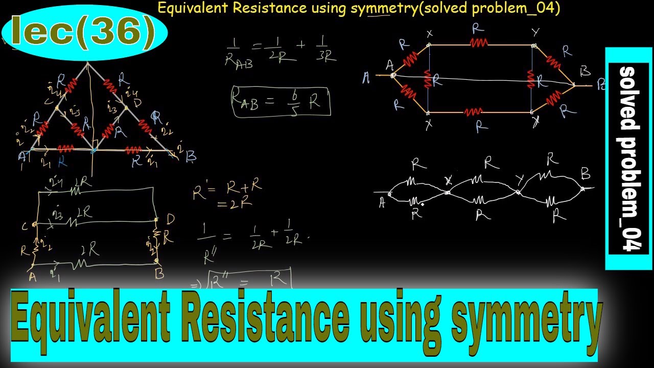 Equivalent Resistance Using Symmetry (solved problem_04) || Basic ...