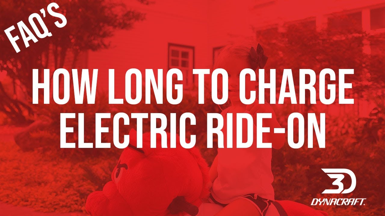 FAQ: How long do you need to charge your Electric Ride-On? - YouTube