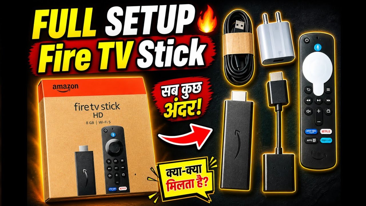 Amazon Fire TV Stick Setup | How To Setup Fire TV Stick | Fire TV Stick ...