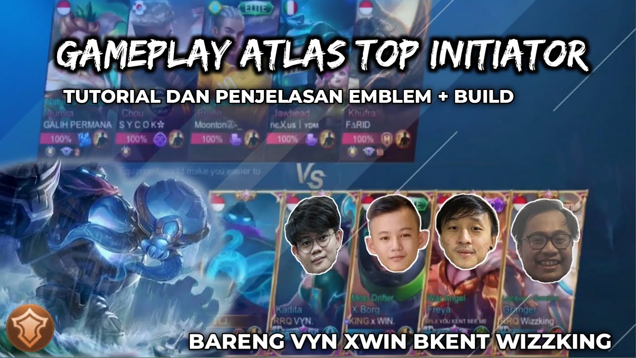 RRQ LJ : GAMEPLAY + TUTORIAL ATLAS TOP INITIATOR feat. VYN XWIN BKENT ...