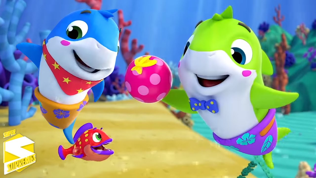 Cinco Pequeños Tiburones Canciones Infantiles para Bebés por Super ...
