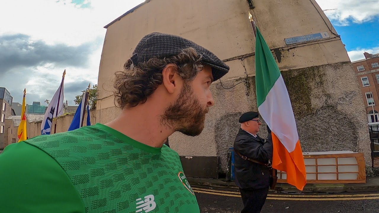 I joined an Irish march when I visited Dublin Ireland! 🇮🇪 ☘ - YouTube