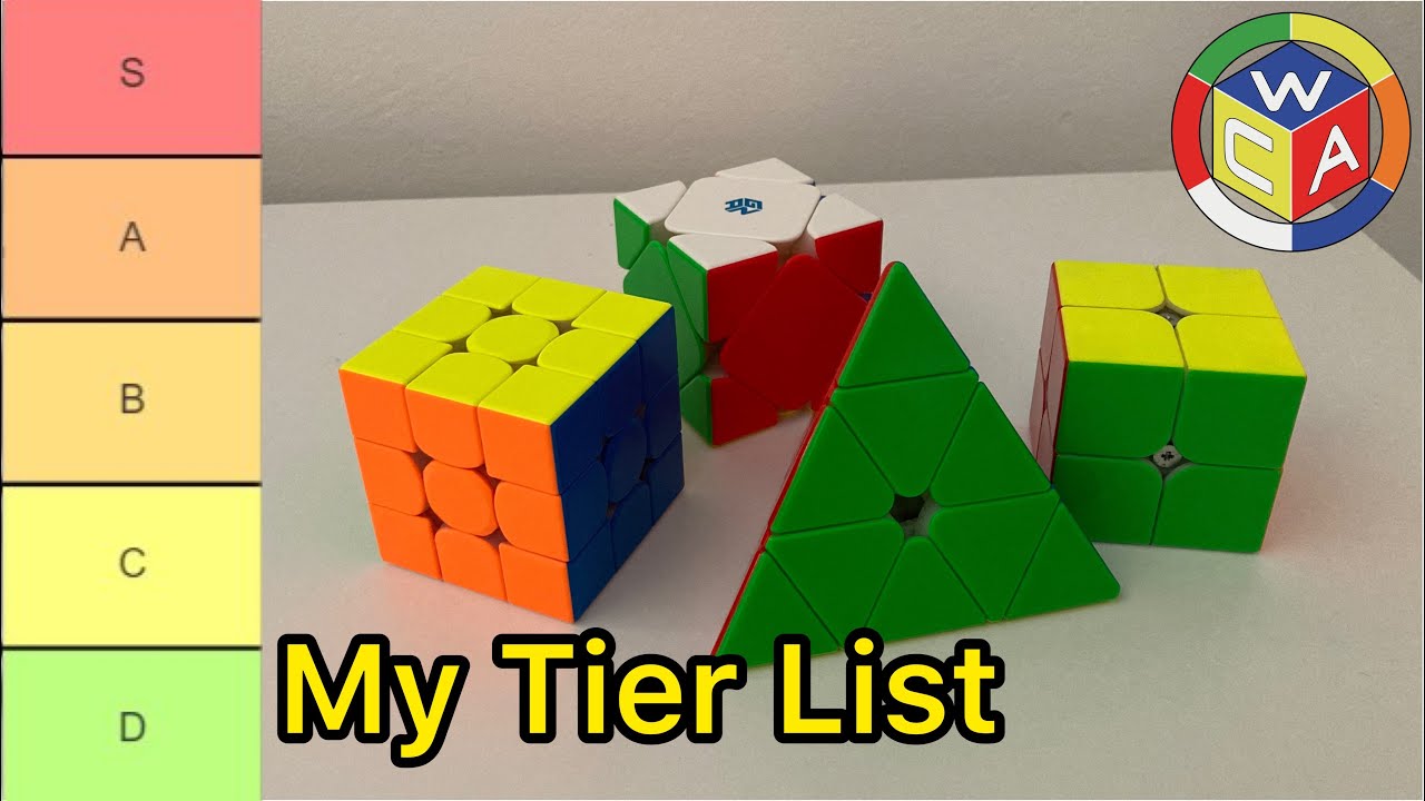 My WCA EVENT Tier List - YouTube