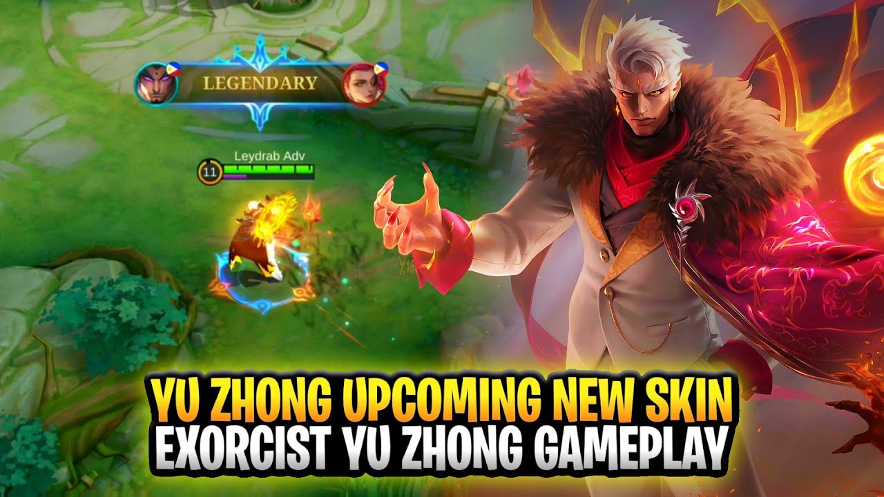 Yu Zhong Upcoming New Exorcist Skin Gameplay | Mobile Legends: Bang ...