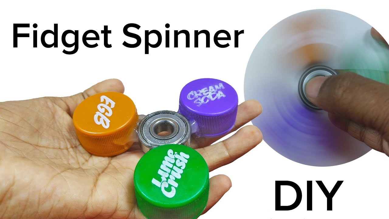 SUPER EASY! DIY Fidget Spinner at home - YouTube