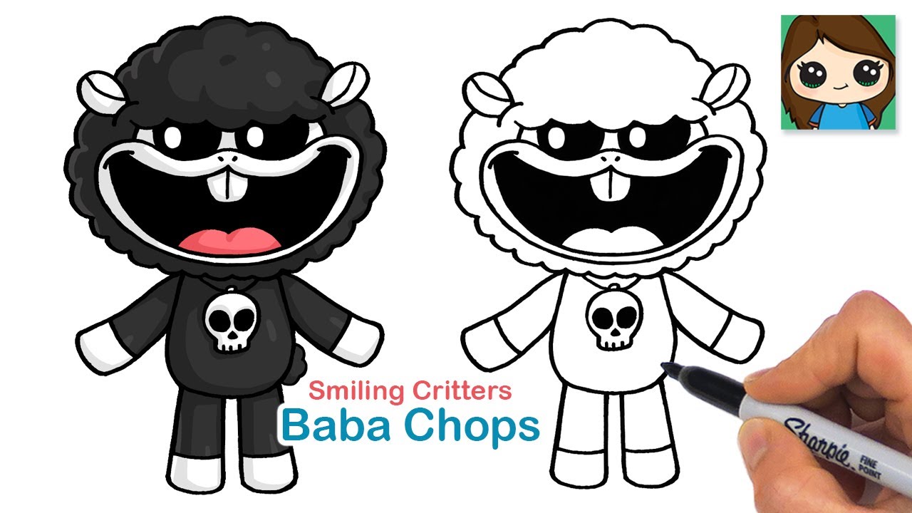 Learn How to Draw Baba Chops | Nightmare Smiling Critters | Poppy ...