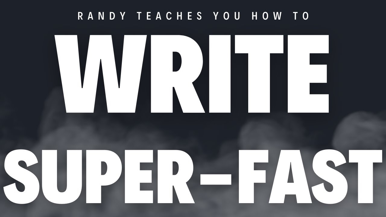 Scheduling Your Writing (WRITE Super Fast) - YouTube