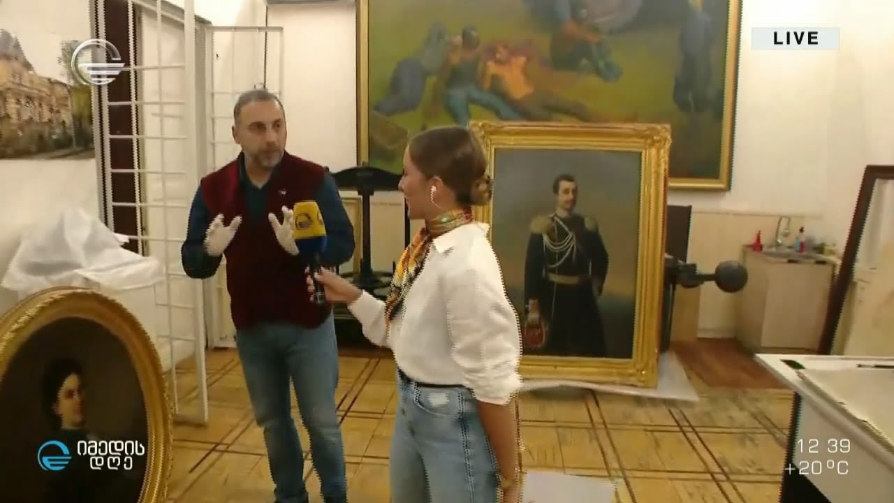 დადიანების სასახლის უნიკალური კოლექციის სარესტავრაციო პროცესი