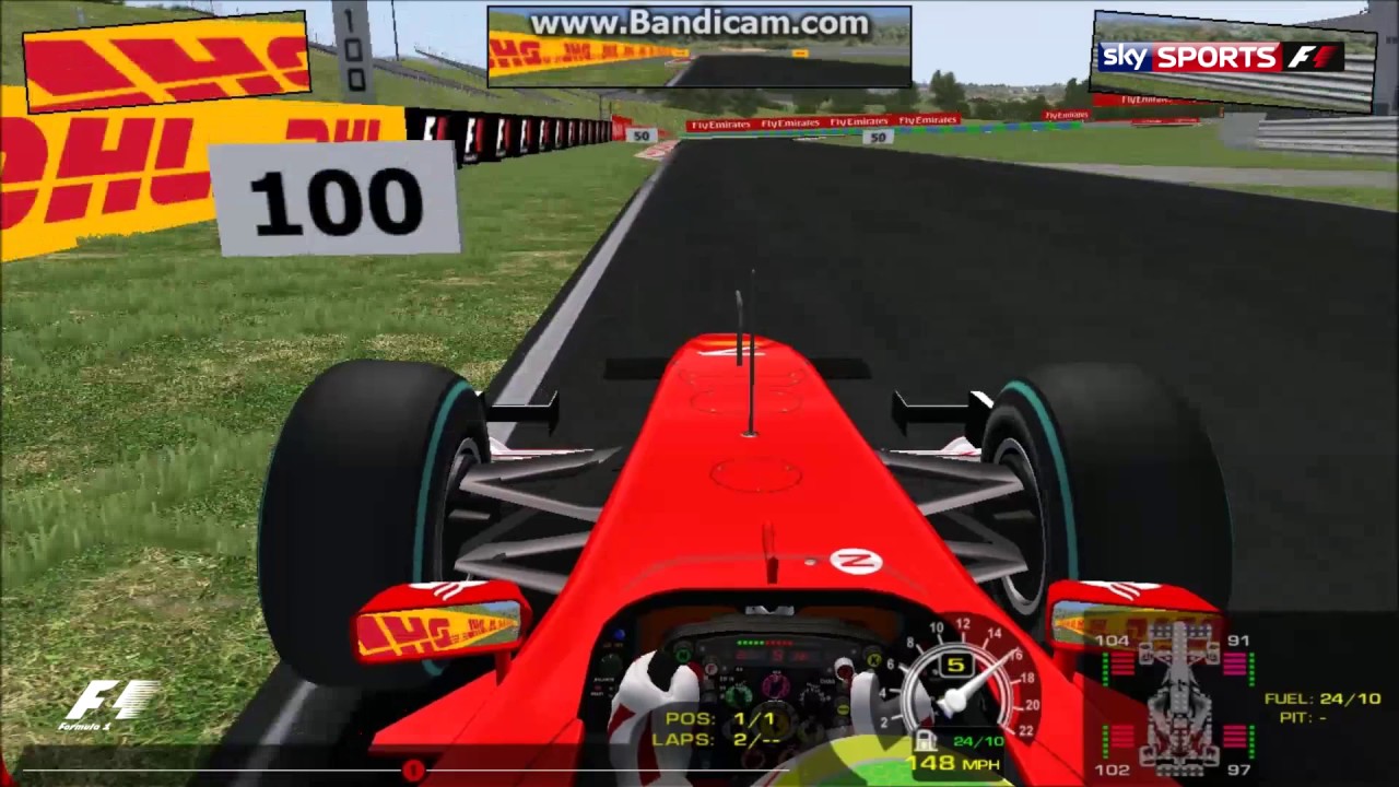 RFACTOR | F1 2010 Mod Hungaroring With Felipe Massa HOT LAP - YouTube