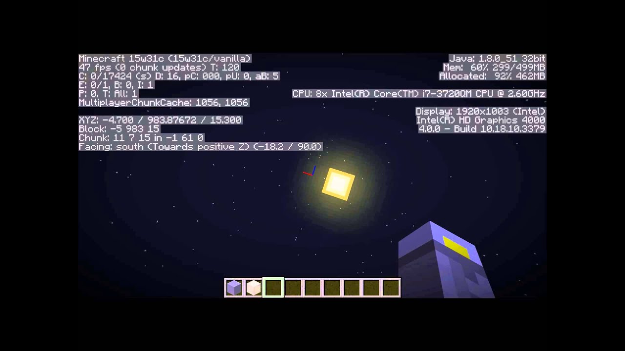 Minecraft 1.9 Snapshot - Maxing the Levitation Effect - YouTube