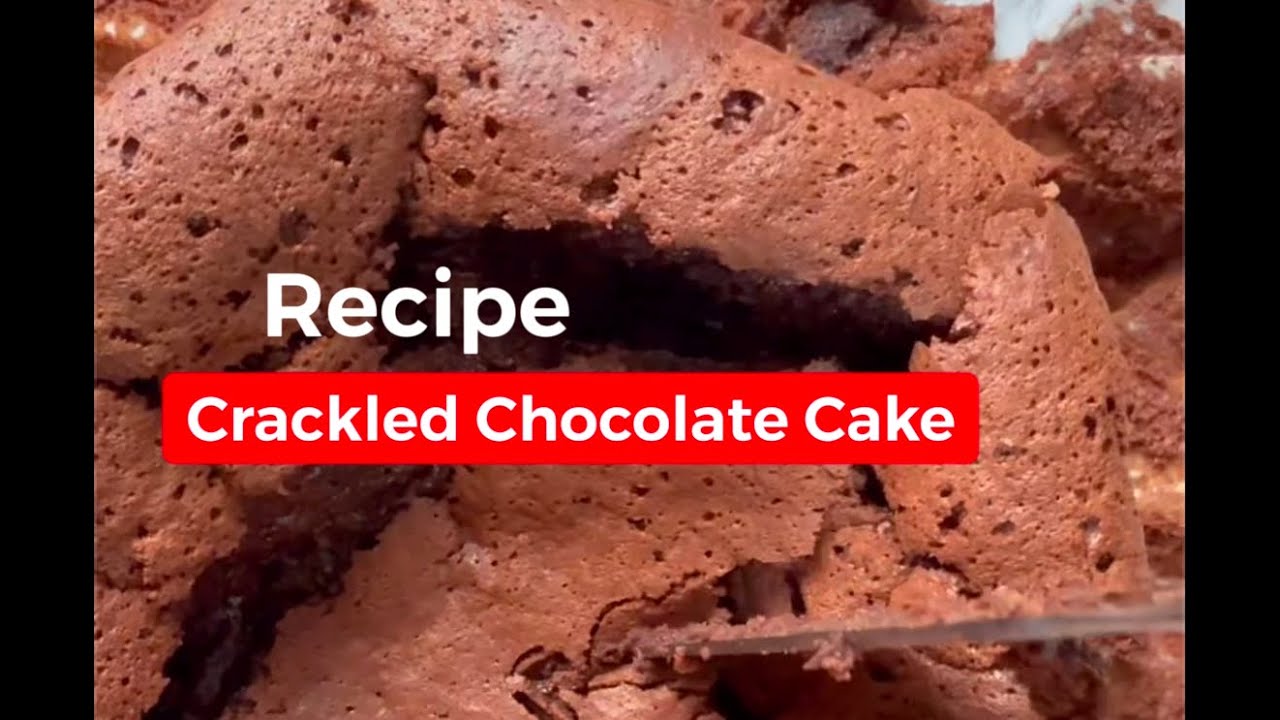 Recipe Crackled Chocolate Cake | So Airy And fudge | Refeed Day - YouTube