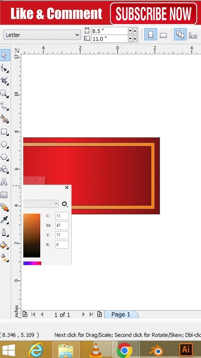 Simple Curve Vector Design in coreldraw | Coreldraw Shorts - YouTube