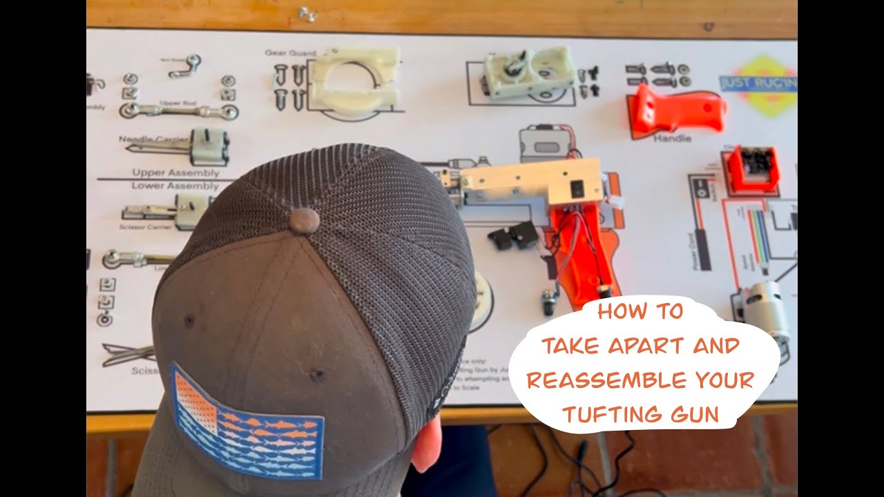 How to take apart and re assemble your tufting gun. - YouTube