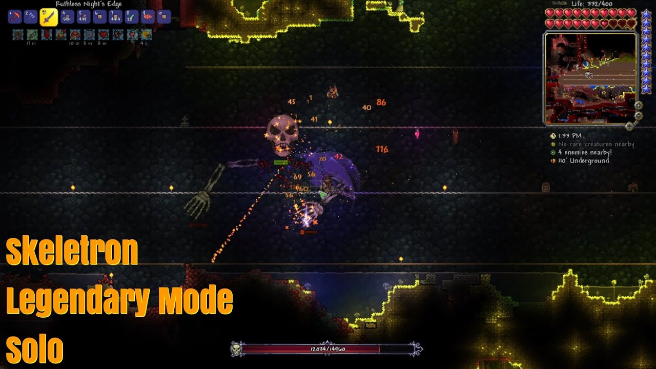 Terraria - Zenith Seed - Master Mode {Legendary} - Skeletron - YouTube
