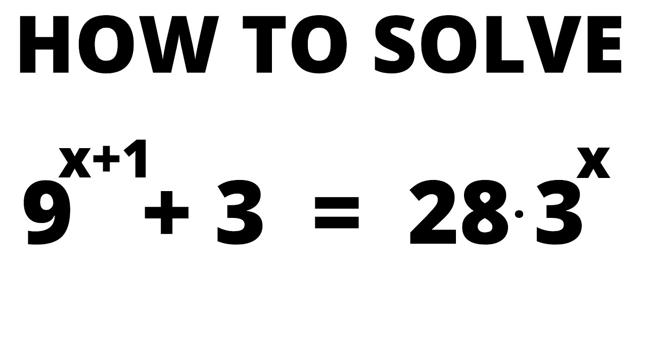 A Good Exponential Equation - YouTube
